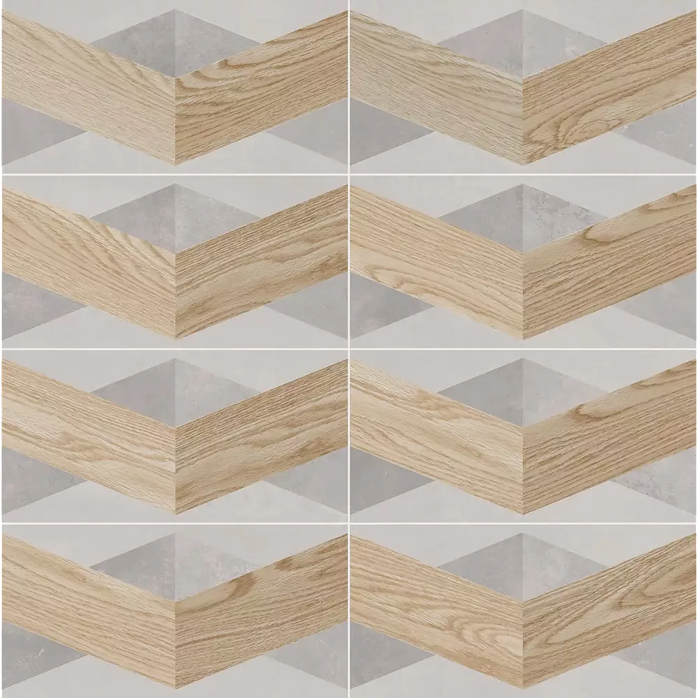 КРЕАФОРТА Wood Mix 2 плитка настенная матовая 400x200x8мм(15шт) (1,2м2 ...